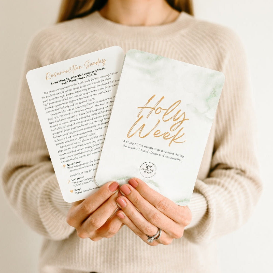 Holy Week Bible Study Cards – Driven By Grace