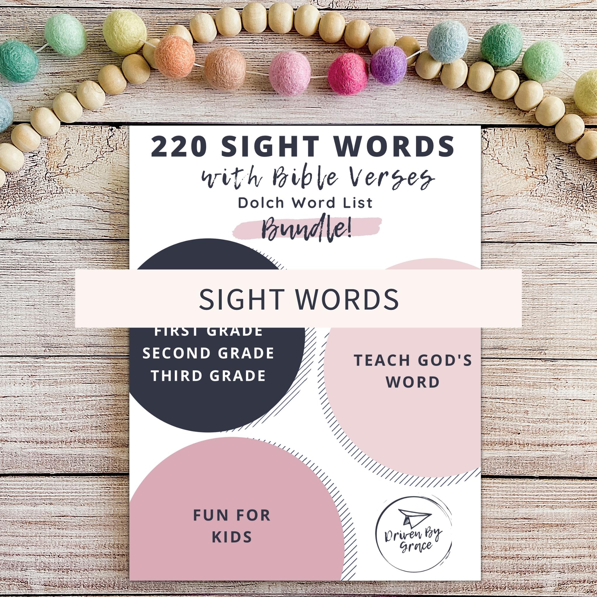 Sight Words – Driven By Grace