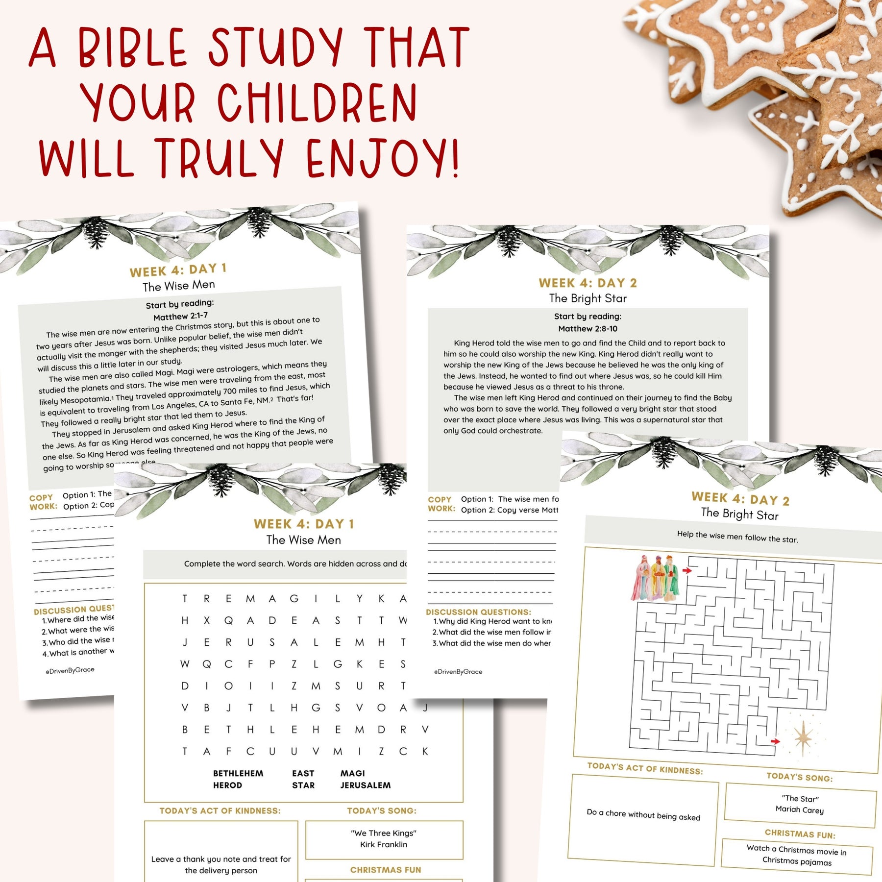 Christ-Centered Christmas Bible Study for Kids | 25 Lessons – Driven By ...