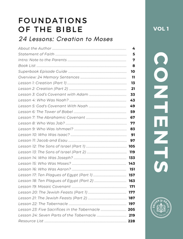 Foundations of the Bible Vol. 1 | Homeschool Kids Bible Curriculum ...