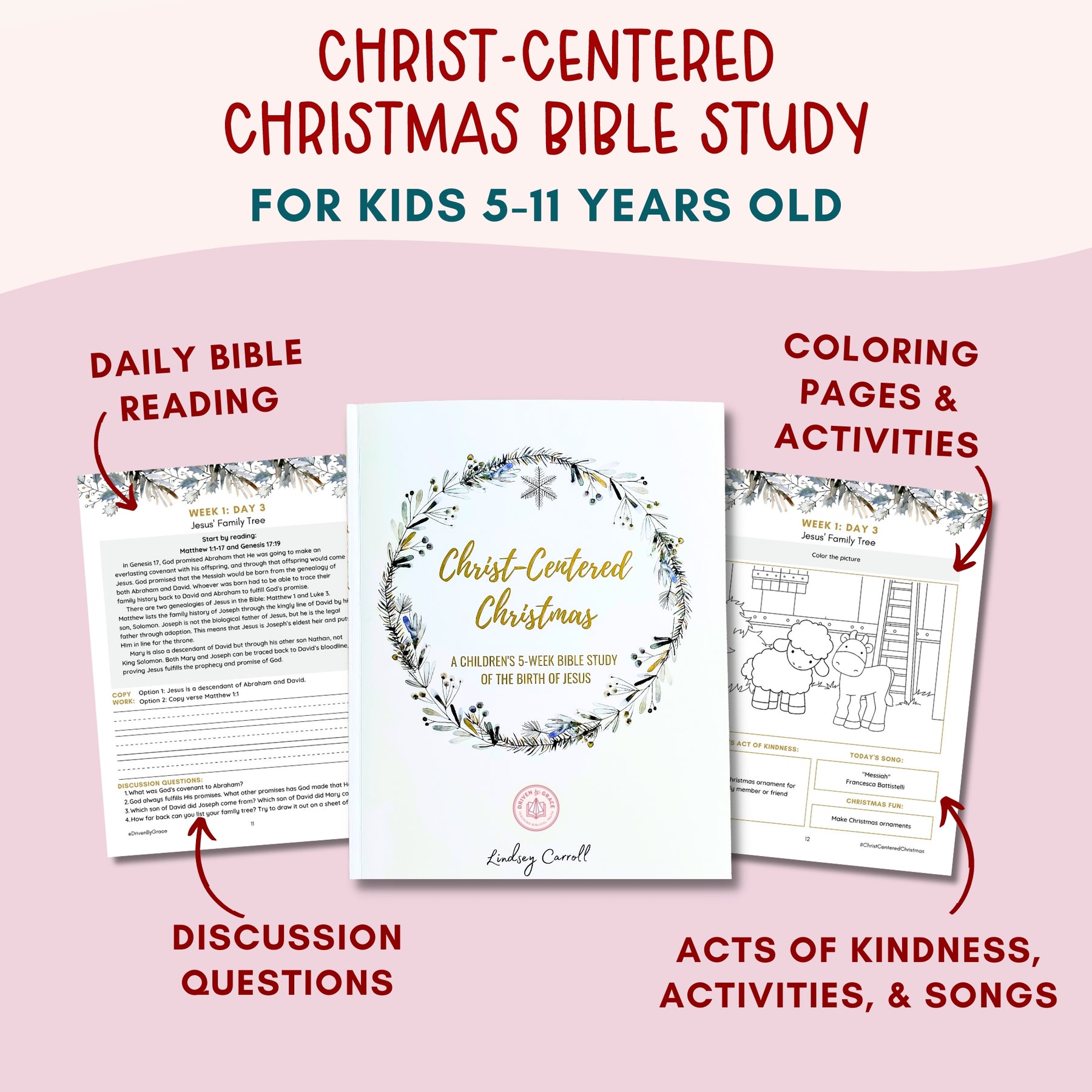Christ-Centered Christmas Bible Study for Kids | 25 Lessons – Driven By ...